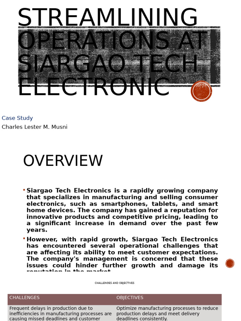MUSNI Case Study 1 | PDF