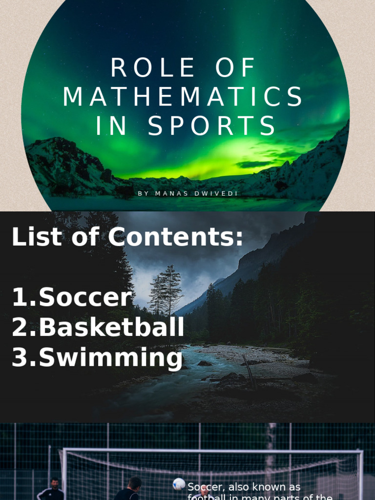 Role of Mathematics in Sports | PDF
