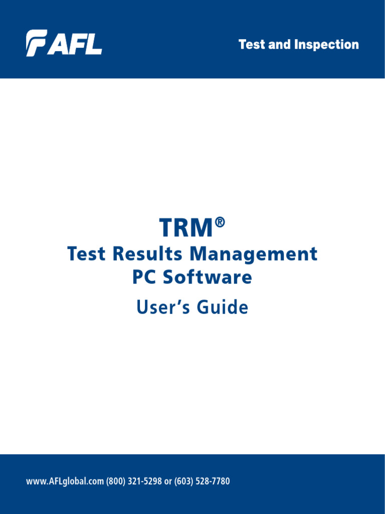 TRM User's Guide | PDF