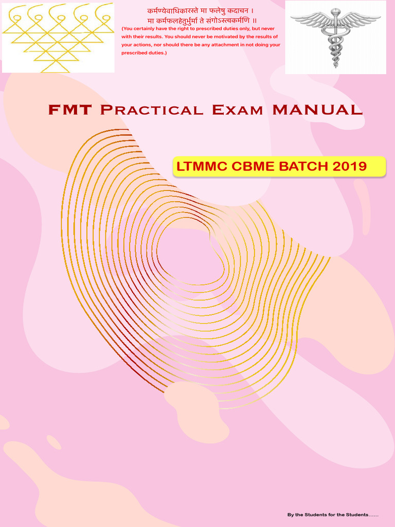 LTMMC FMT Practical Manual | PDF