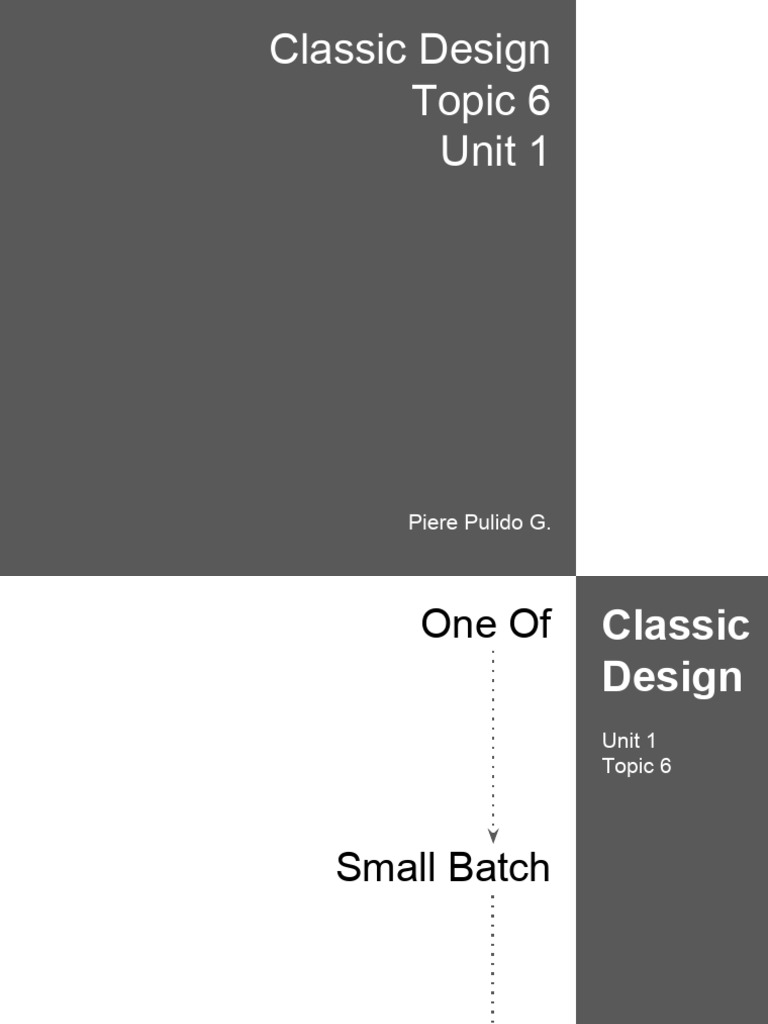 Topic 6 Classic Design | PDF