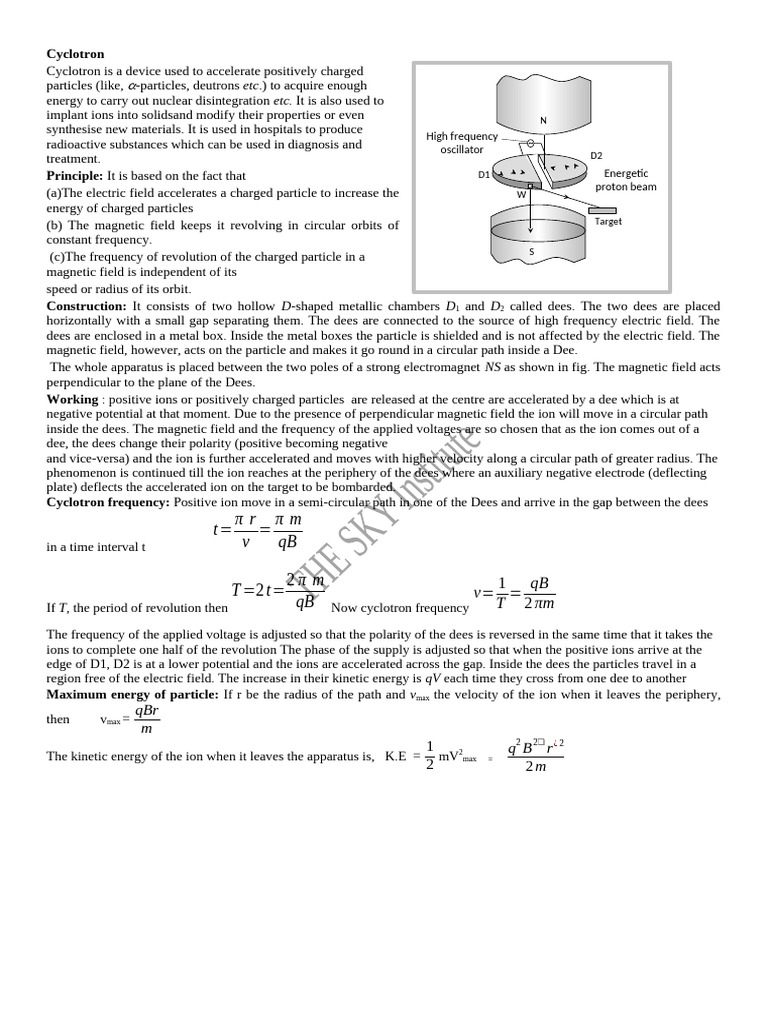 Cyclotron | PDF