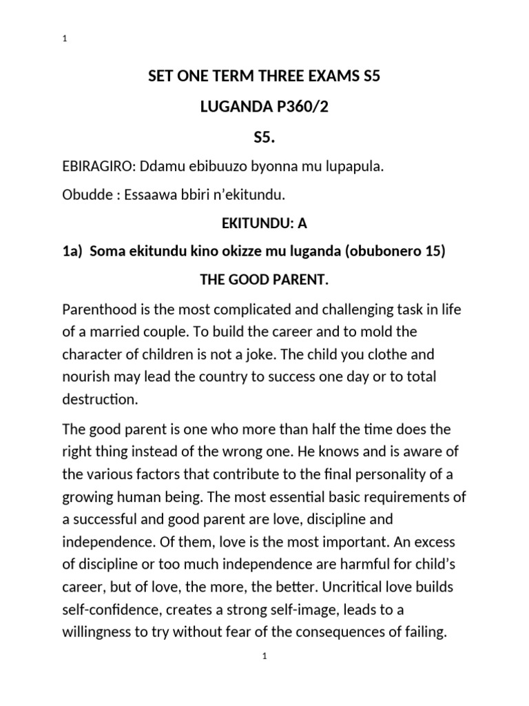 Luganda 2 s5 | PDF