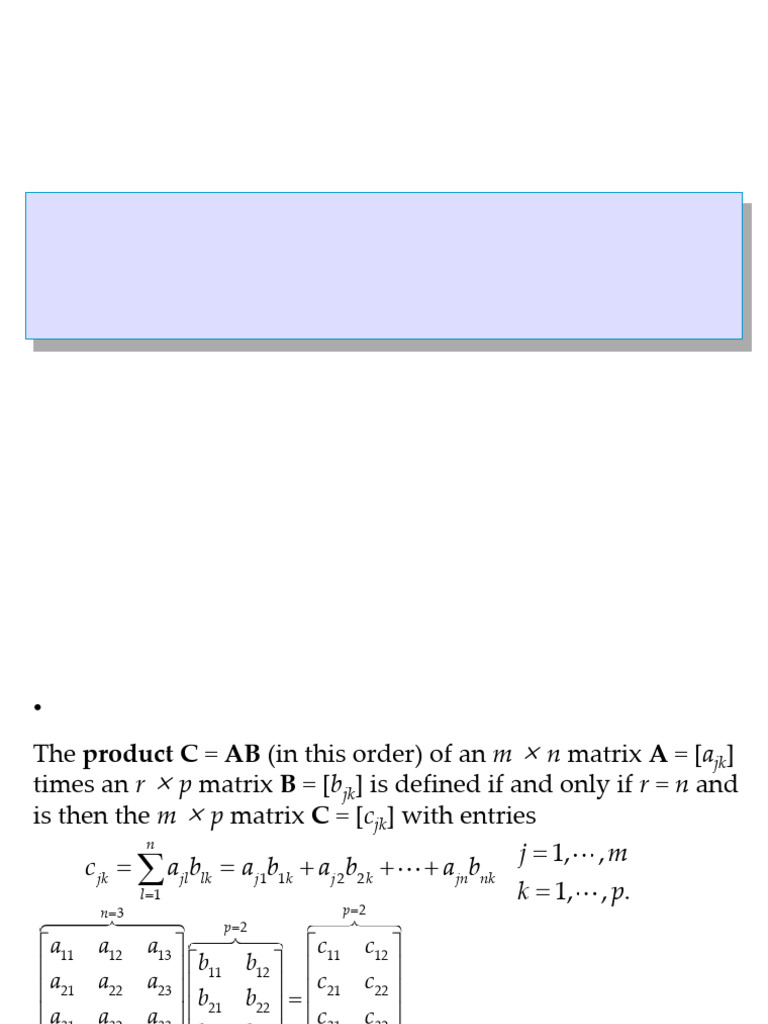 ch07 2 행렬의곱 | PDF