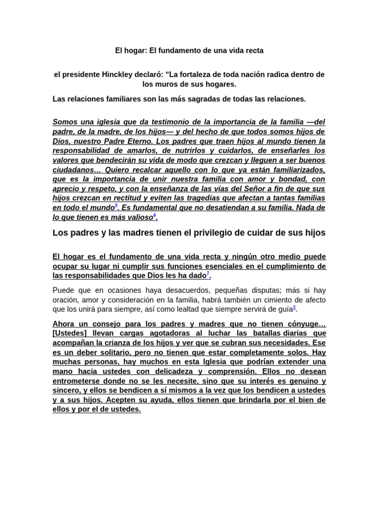 El Hogar FUNDAMENTO | PDF