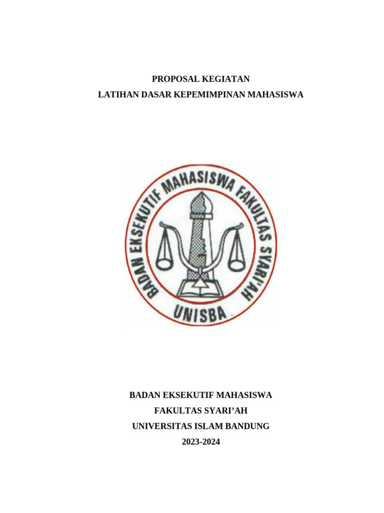 Proposal Kegiatan LDKM 2023 | PDF