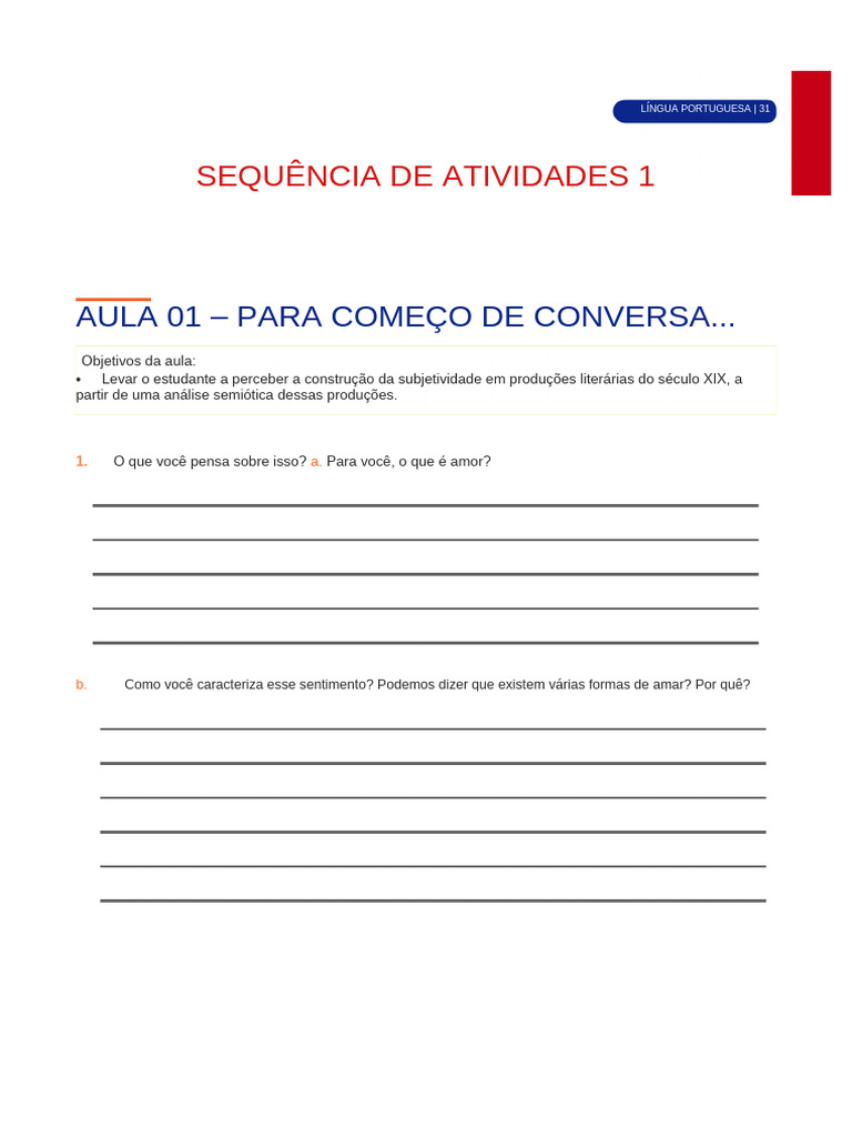 CADERNO APRENDER SEMPRE VOLUME 2 3 EM Seq 1 Paginas 3 e 16 | PDF