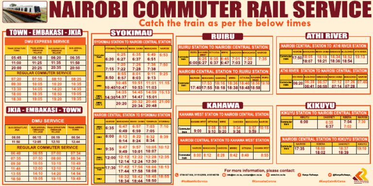 Nairobi Commuter Rail Service Schedule | PDF
