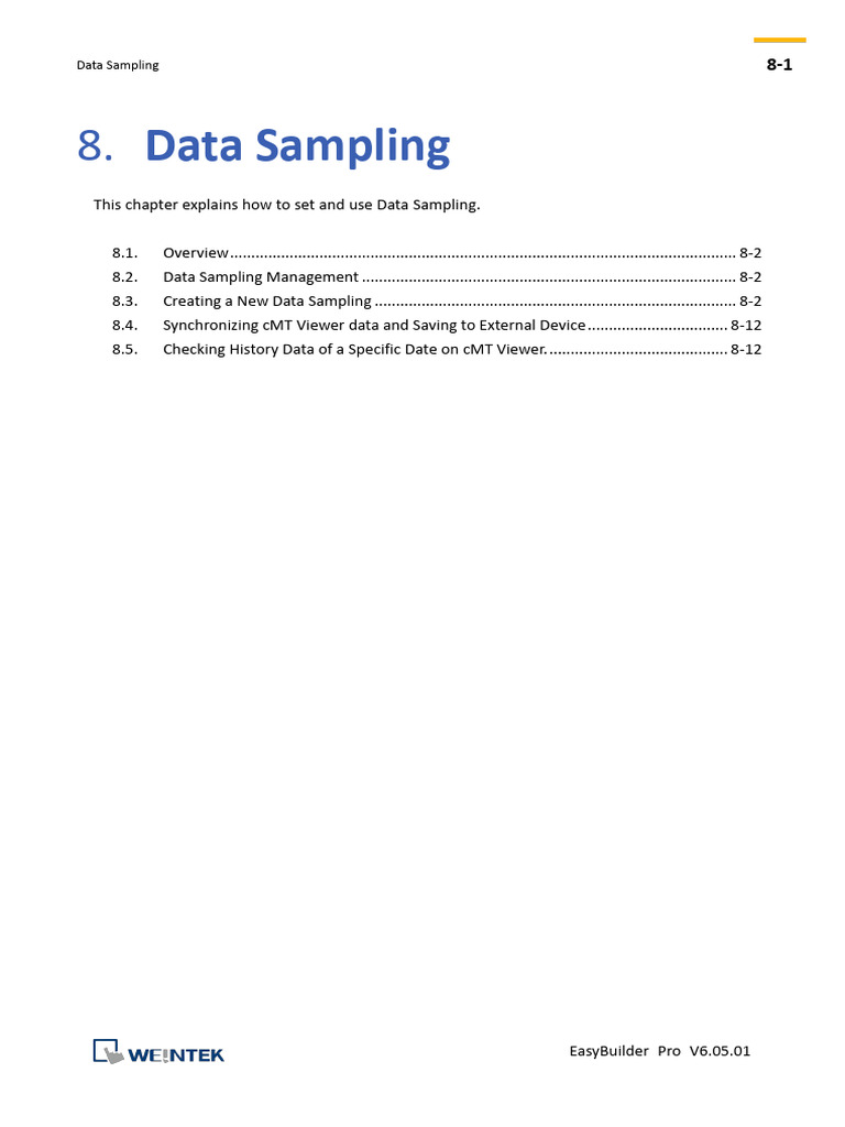Chapter 08 Data Sampling | PDF