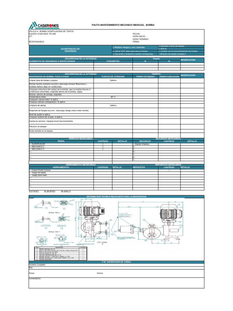 1m Mtto Mec Bba Dosificadora 5500pp053-058 | PDF