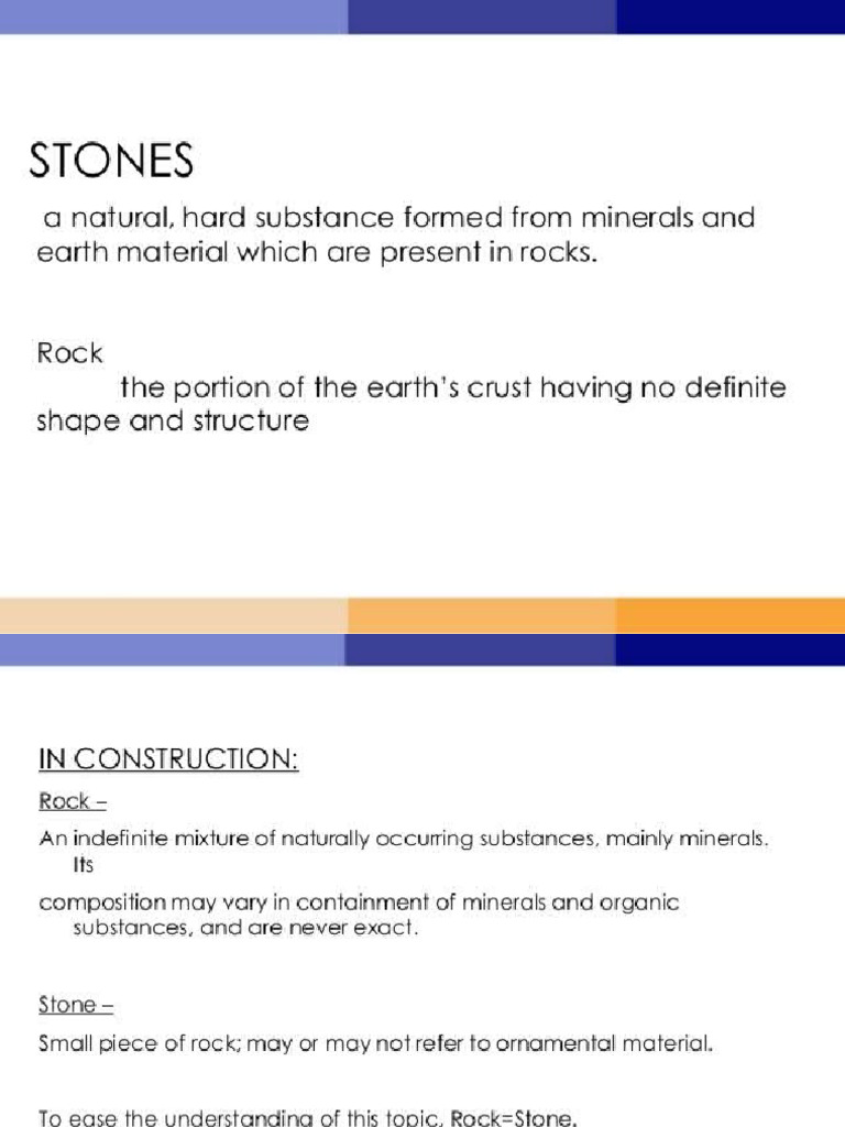 Stones | PDF
