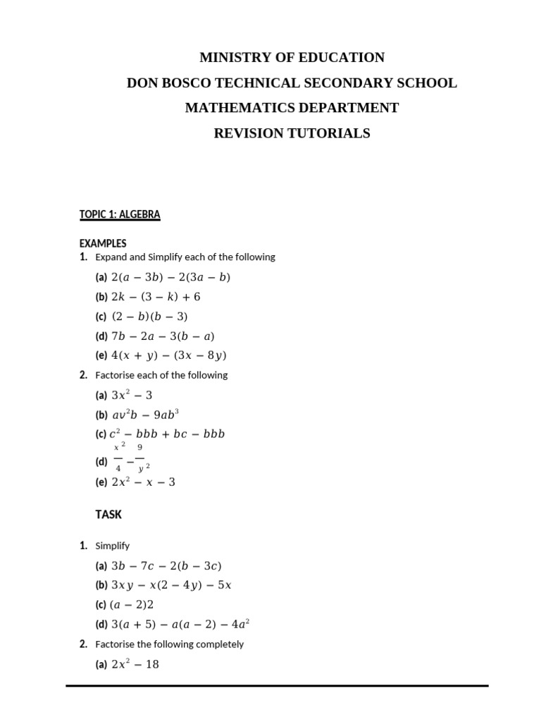 Class 5 Maths Revision Topics | PDF | Matrix (Mathematics) | Teaching ...