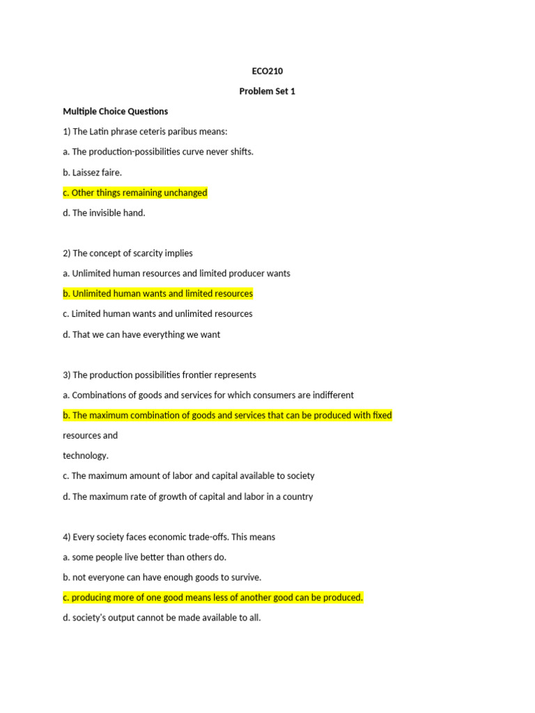 Problem Set 1 Not Answers Solve It | PDF