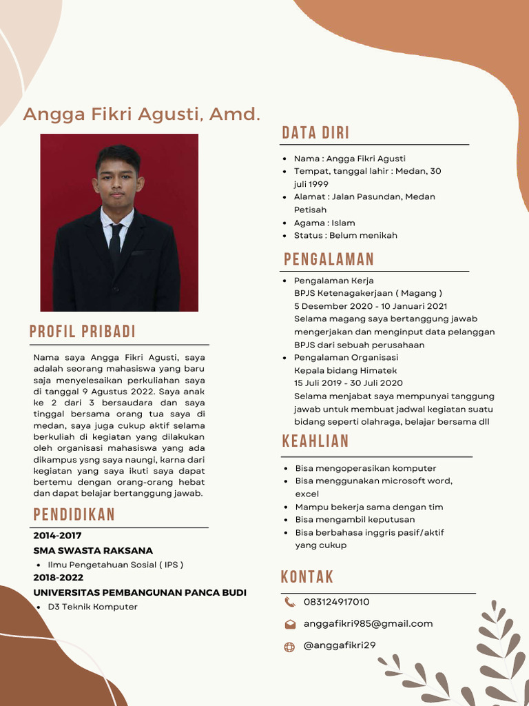 CV Angga - Compressed | PDF