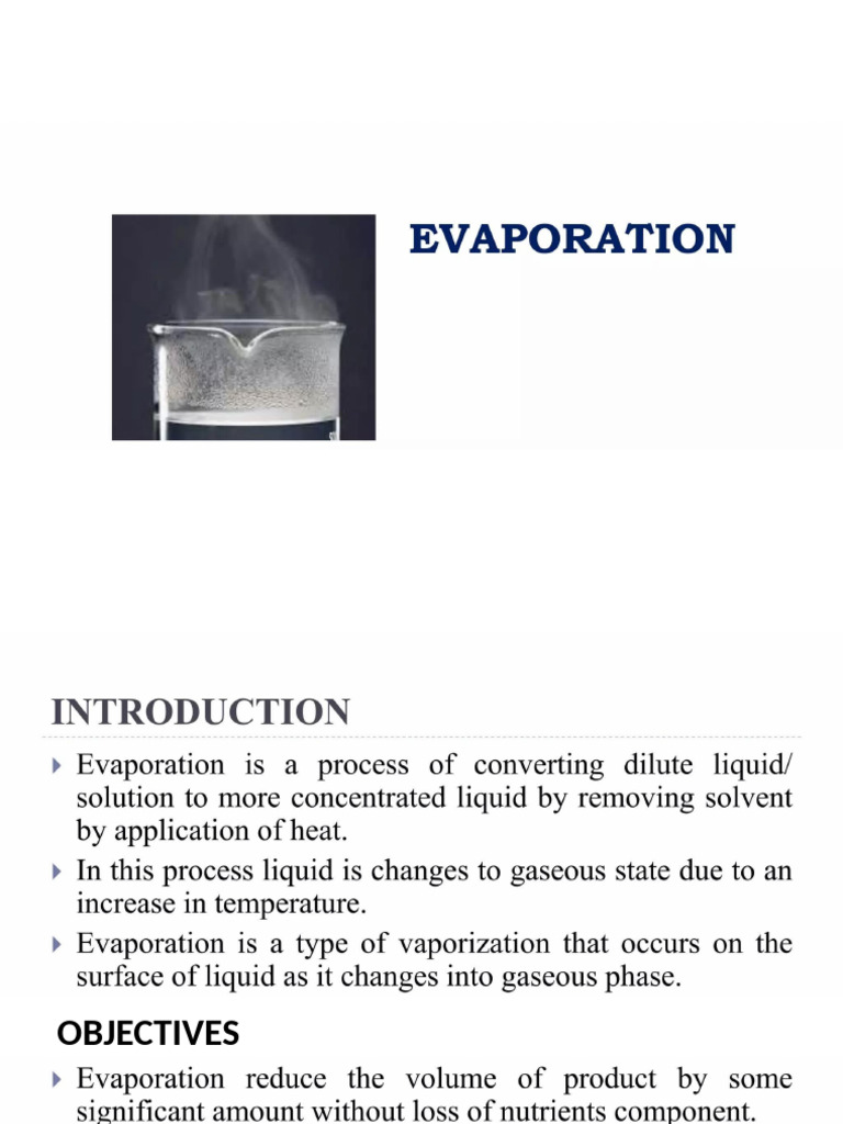 Evaporation | PDF