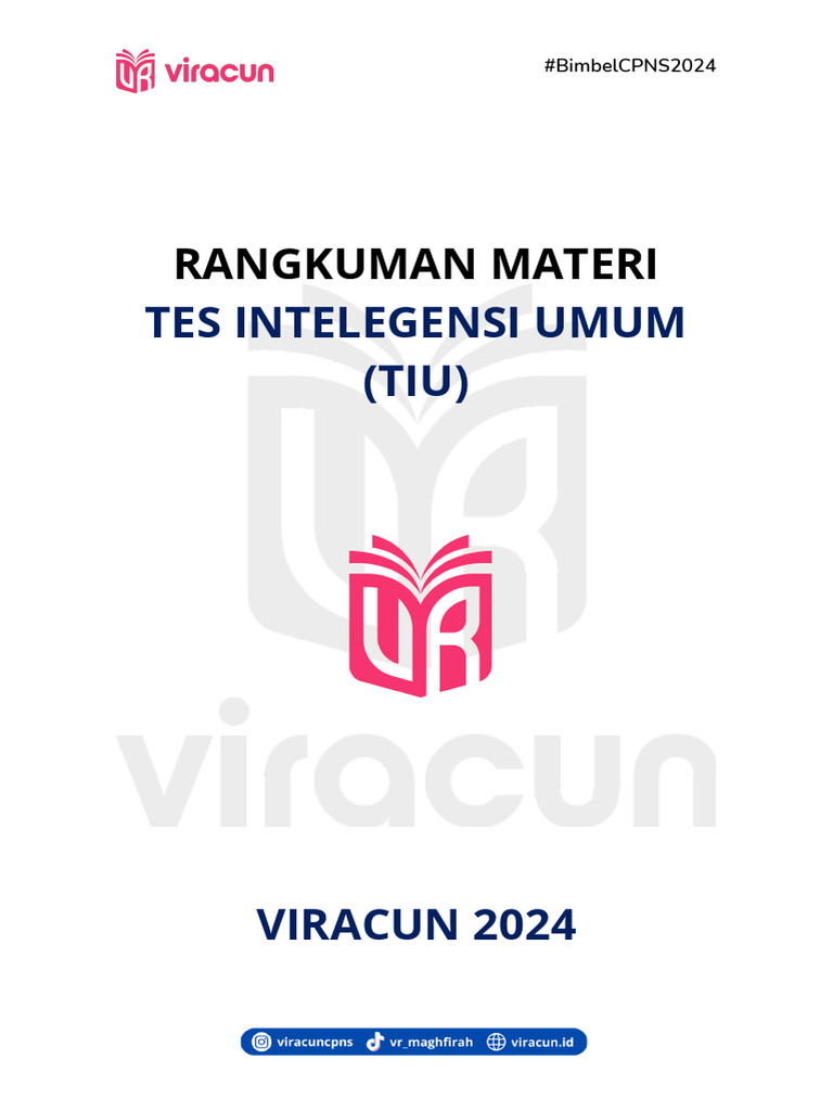 Rangkuman TIU CPNS 2024 - Viracun | PDF