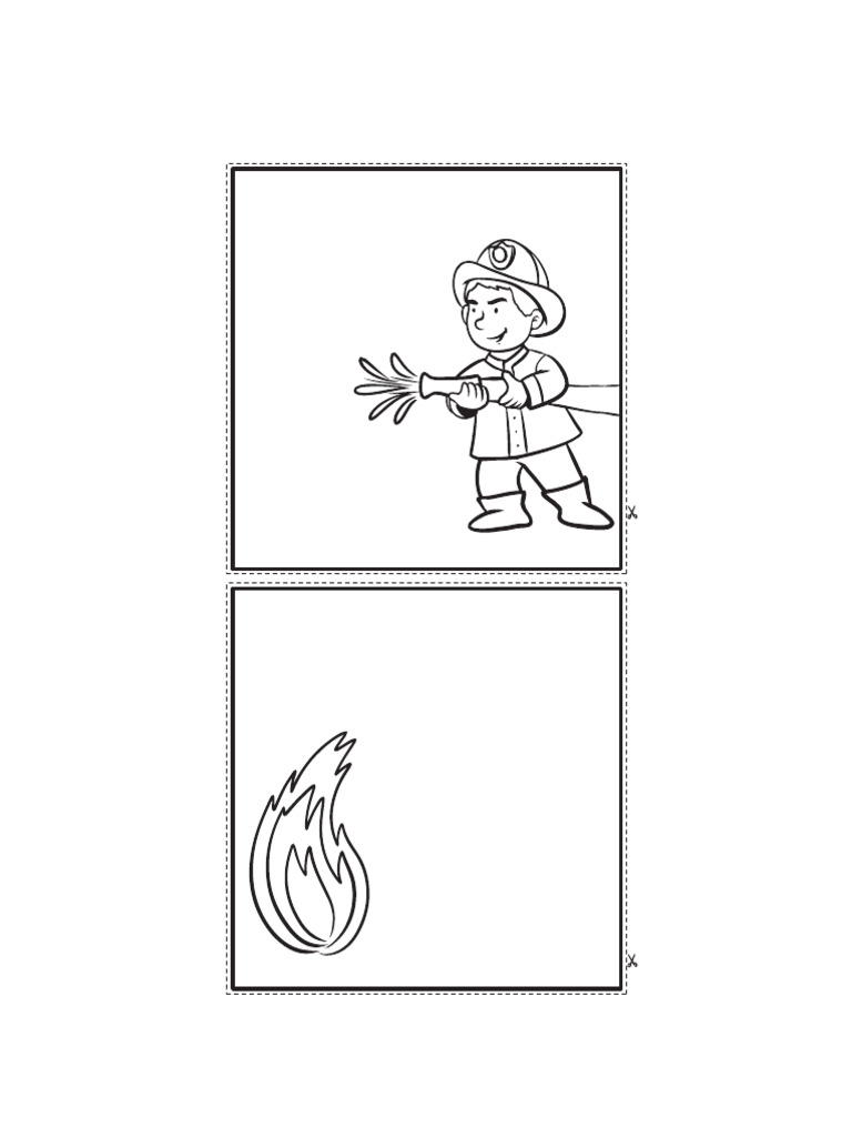 Fireman Putting Out Fire Optical Illusion Craft | PDF