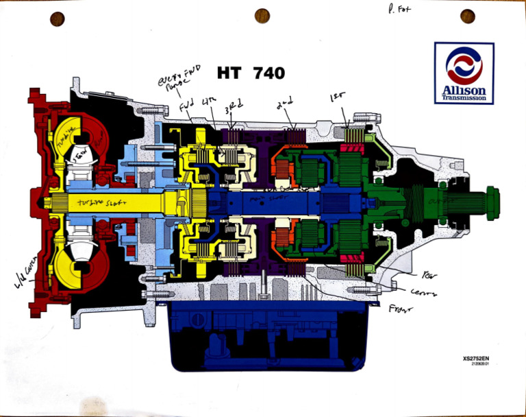 Allison XS2752EN HT 740 Drawing | PDF