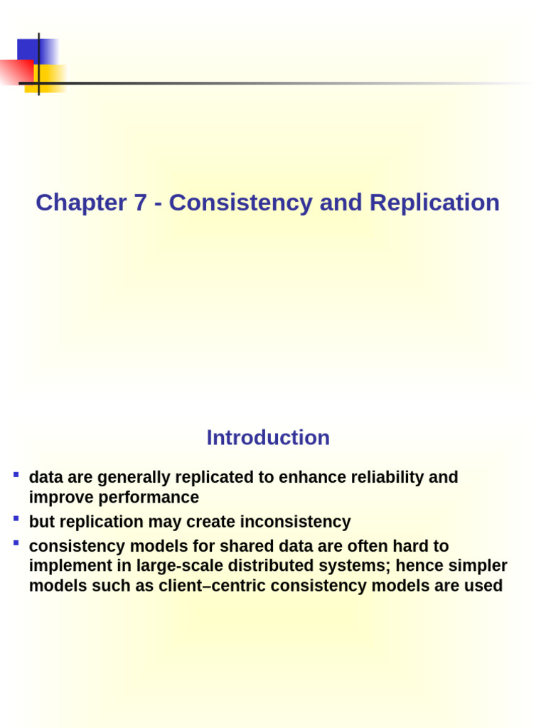 DS Chapter 7-Consistency and Replication | PDF