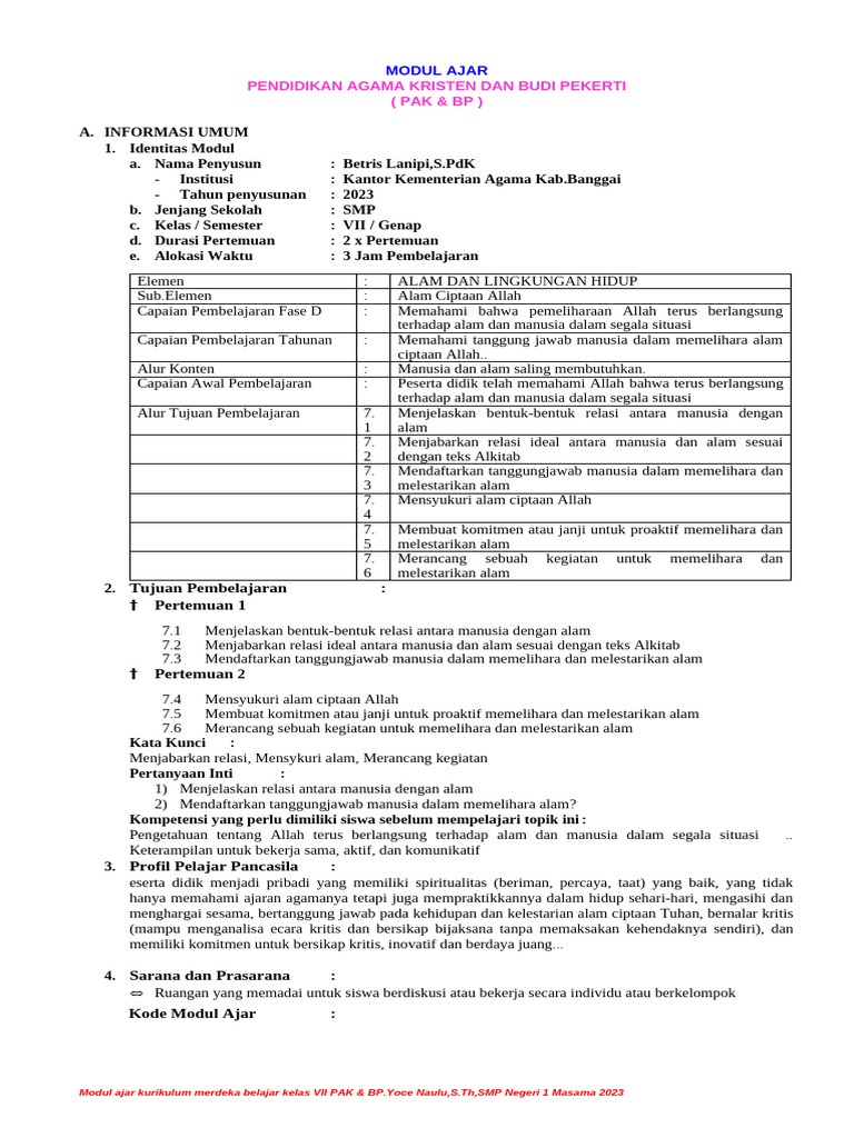 Modul. 7 Tanggung Jawab | PDF