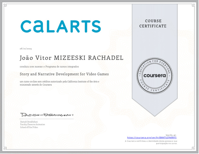 Story and Narrative Development - Storytelling - Certificate | PDF