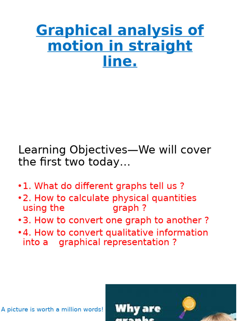 Graphical Analysis of Motion in Straight Line | PDF