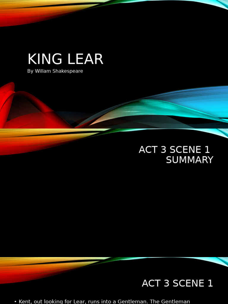 King Lear 1 | PDF | King Lear