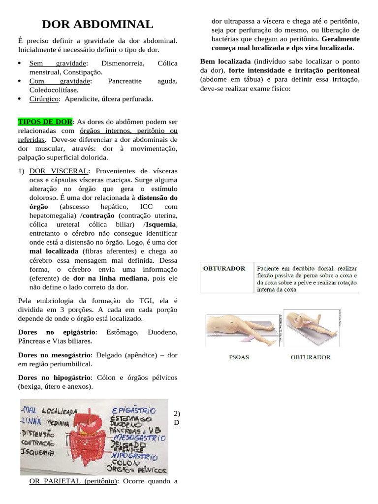 Dor Abdominal | PDF