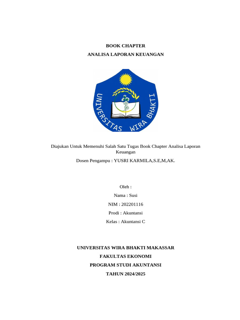 Tugas 1, Book Chapter (Susi) . | PDF