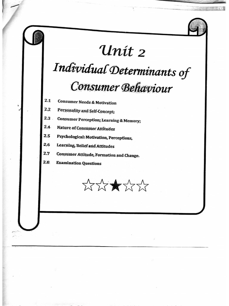 Consumer Behaviour Module 2 | PDF
