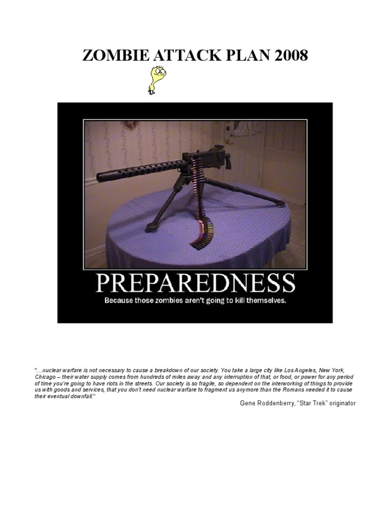 Zombie Attack Plan | PDF | Radio | Staple Foods