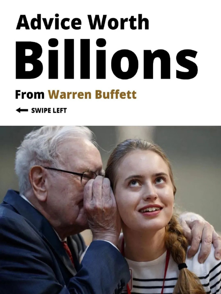 Advice Worth Billions From Warren Buffett PDF - 4ZAZlDZKthSsEhY | PDF