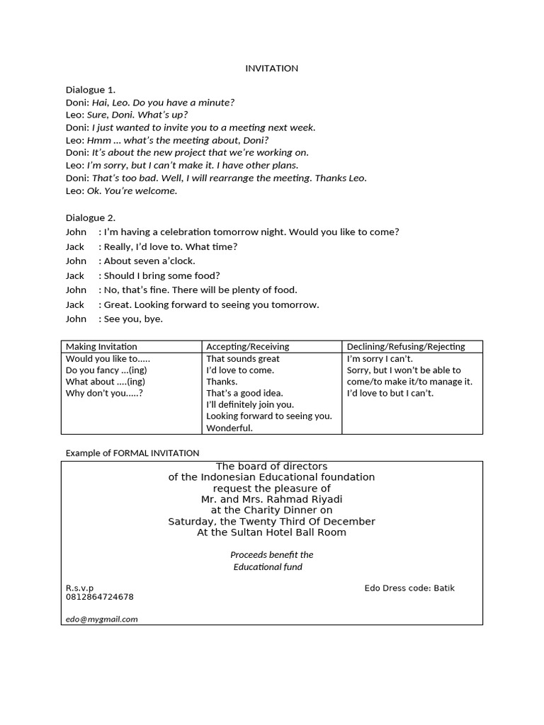 INVITATION | PDF