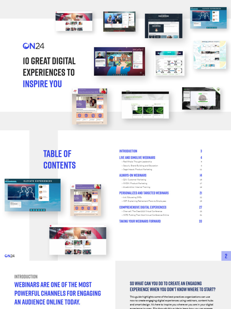 10 Great Digital Experiences To Inspire You | PDF | Web Conferencing ...