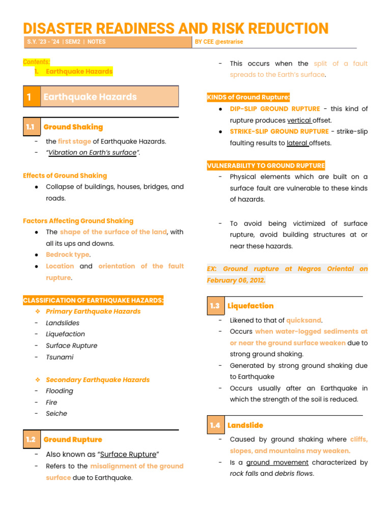 Disaster Readiness and Risk Reduction | PDF