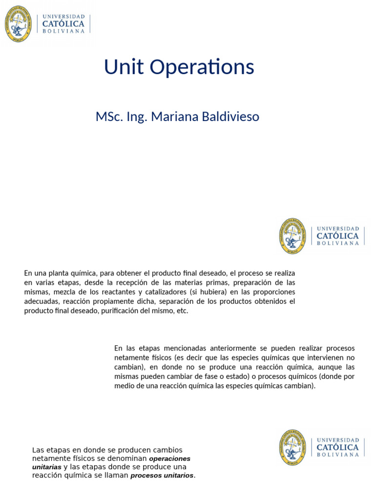 Unit Operation | PDF