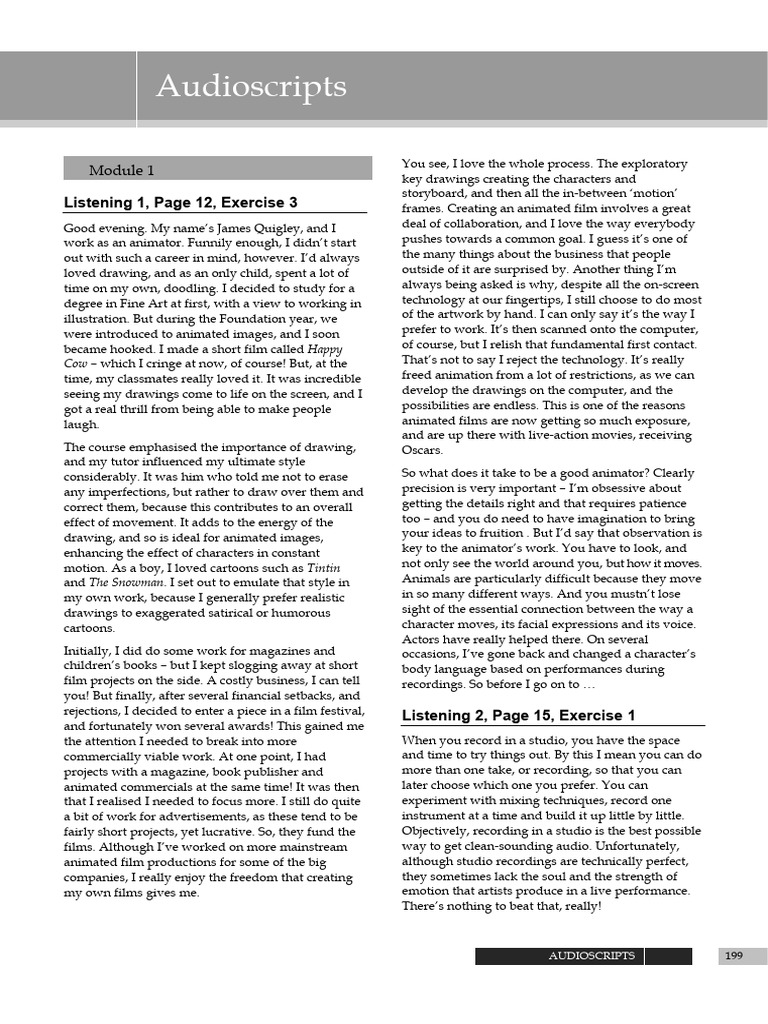 Expert Audio Scripts | PDF