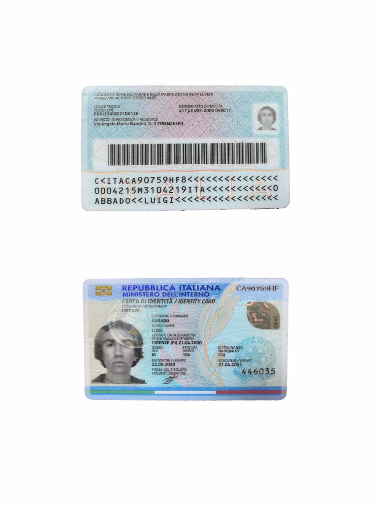 Documento Di Riconoscimento | PDF