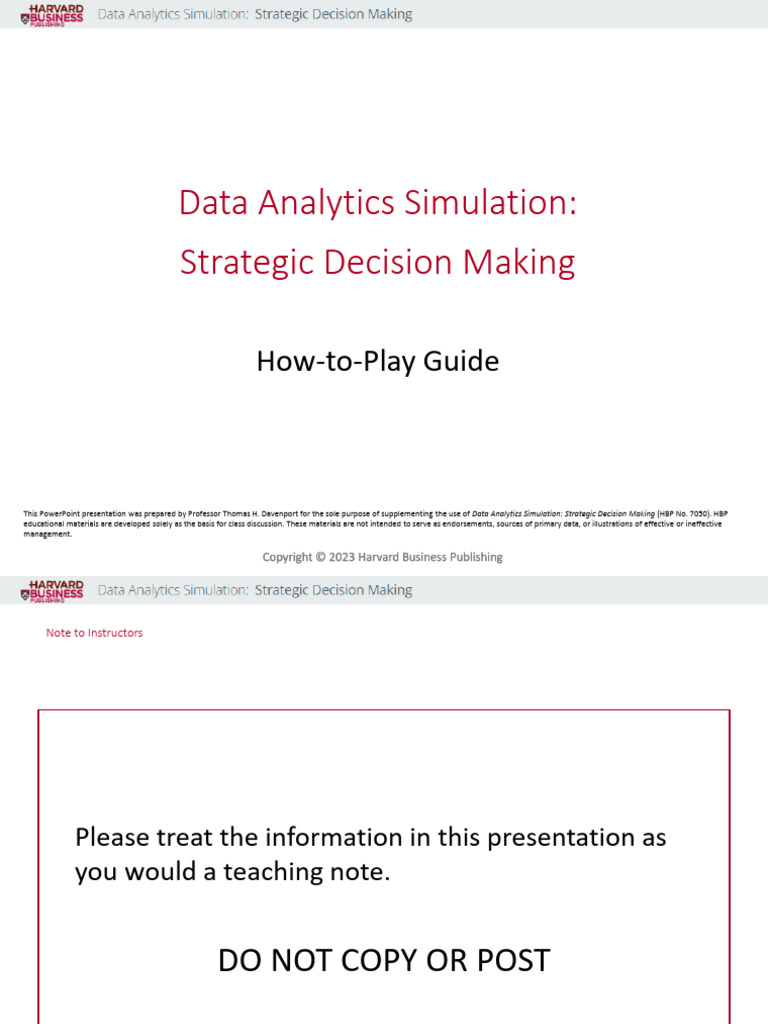 DataAnalytics How-To-Play Guide Generic | PDF