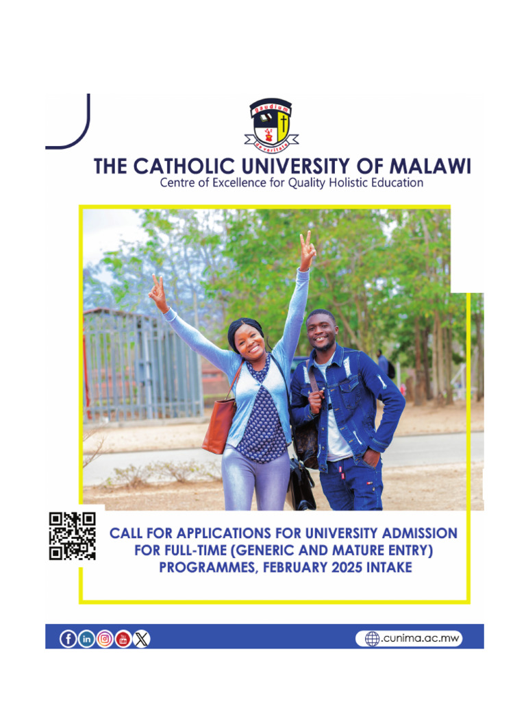 CUNIMA Call For Application February 2025 Intake | PDF | University And ...