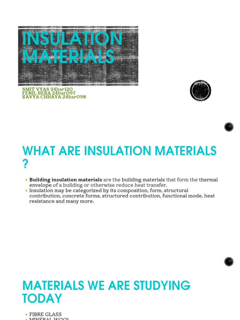 Insulation Materials | PDF
