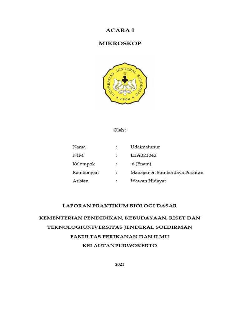 Laporan Praktikum Mikroskop BioDas | PDF