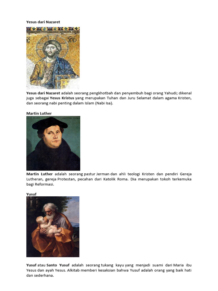 Makalah 5 Tokoh Agama | PDF