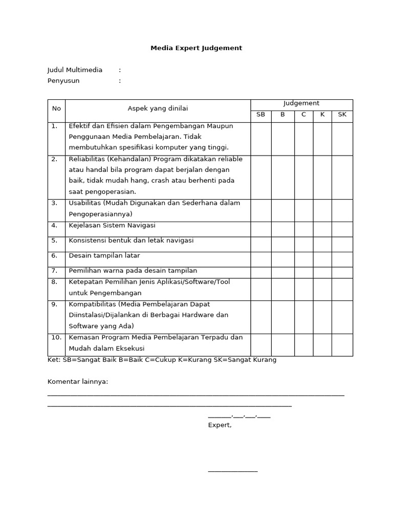 Media Expert Judgement | PDF
