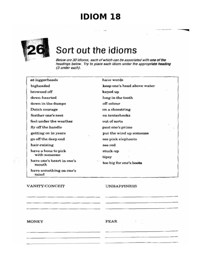 Idiom 18 | PDF