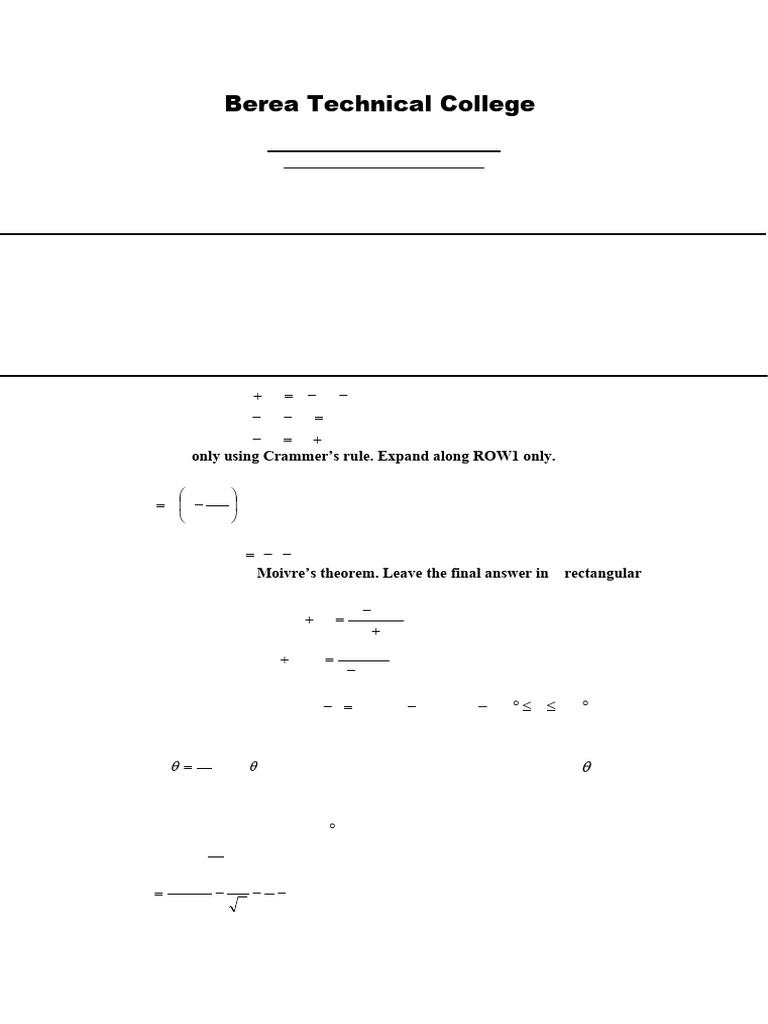 Maths N4 Assignment 2a (1) - 230510 - 120145 | PDF | Mathematical ...
