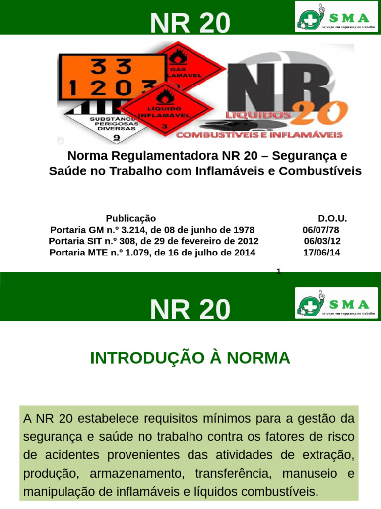 NR 20 - Curso Básico 08hs FSR | PDF