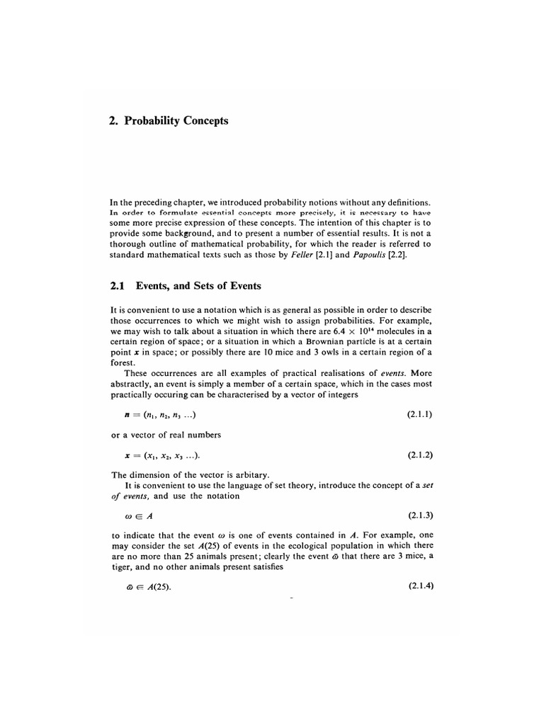 Gardiner Chp2 Probability Concepts | PDF