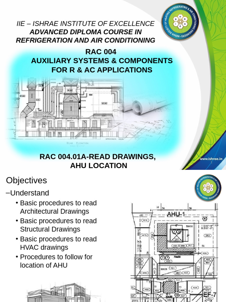 D-Rac004.01a-Aux Systms&components For R&ac-Read DRGS, Ahu Location-R1 | PDF
