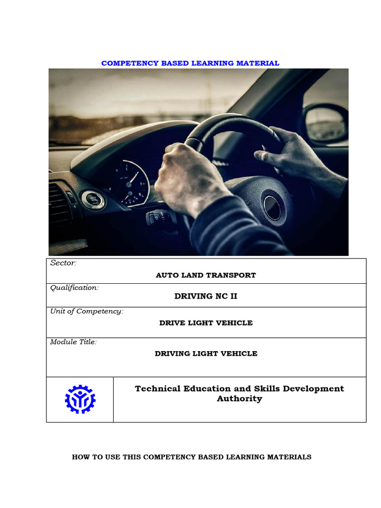 Drive Light Vehicle Final Quiz | PDF